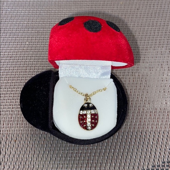 Jewelry | Ladybug Necklace With Rhinestones | Poshmark